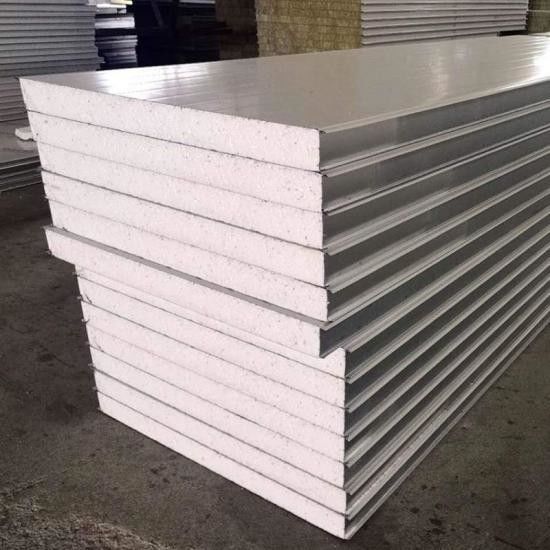 Metal Color Steel EPS Sandwich Panel 38-40kg/M3 Core Density For Wall ...